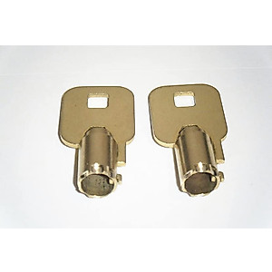 Vending Machine Lock Key, 2 PAA2 Keys (PAA2), Brass, PAA1 Thru PAA25 Series Keys, New and Replaceable Keys, 2 PAA2 Keys (PAA2), Fits All Vending Machines with Lock Labeled PAA2 (PAA2)