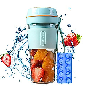 BLUWTE Portable Blender with Ice Cube Mold, USB Rechargeable Personal Blender …