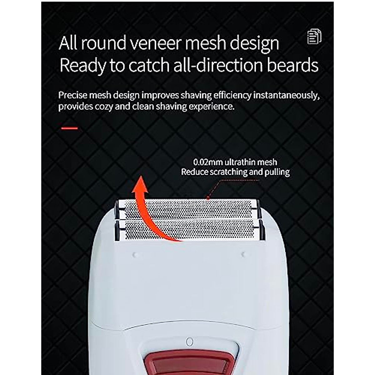 Electric Shaver Titanium Double pro Foil Metal Tool Head 4D Smooth Precision Shaver For Mens Womens Cordless Stubble Close Shave Trimmer Bald Head Barber Travel Size Razor For Head Face Beard Washable