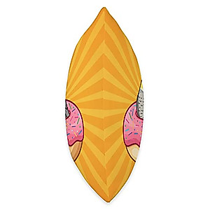 Funny Birds Gifts for Birders and Bird Breeders Kawaii Parrot in A Donut I Cockatiel Throw Pillow, 16x16, Multicolor