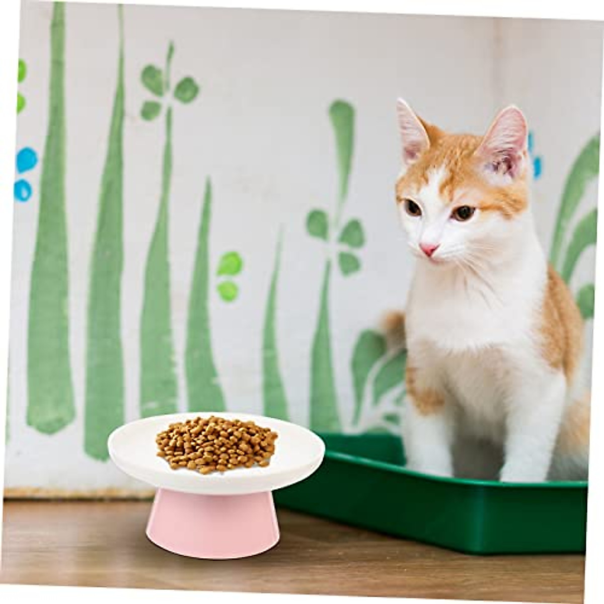 Dishes Feeding Dogs Protection Food Raised Washable Dishwasher Prevention Stand Eating House Backflow Pet Water Neck Puppy Kitten Stable Safe Supply Base Tray Easy Holder Feeder