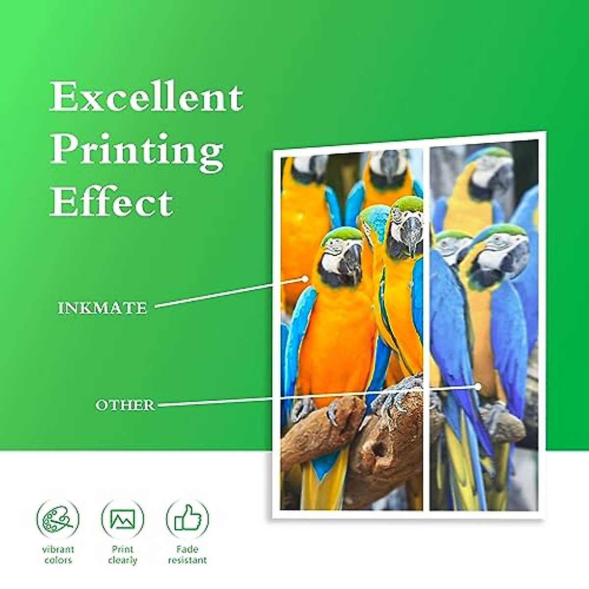 62XL Ink Cartridges Comba Pack Replacement for HP 62xl Ink 62XL Works with HP Envy 5540 5549 5640 5660 7640 7645 (2Pack 1Black,1Color)