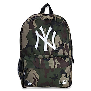 New Era Men's MLB Stadium New York Yankees Woodland Camo Backpack, Green Med, One Size