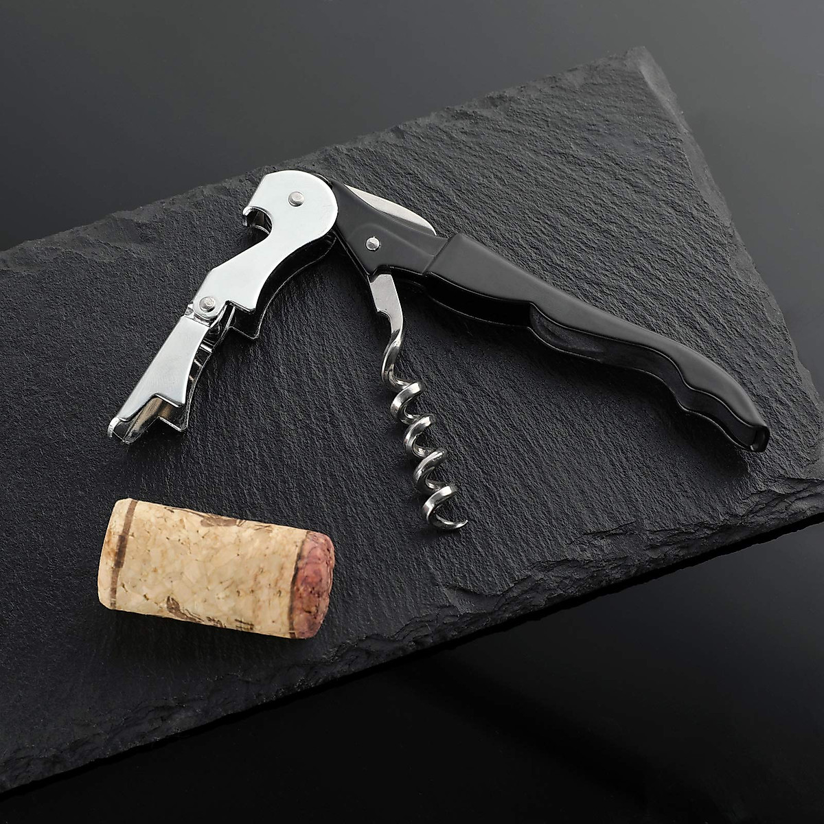 STARVION Waiters Corkscrew,3 in 1 Wine Opener, Bottle Opener and Foil Cutter, Thickened Wine Corkscrew and Stainless Steel Stopper Packed in Beautiful Gift Box