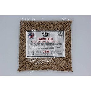 FAMILY FARM AND FEED | Premium Floating Fish Food | Pond and Lake | Pellets | 2 Pounds