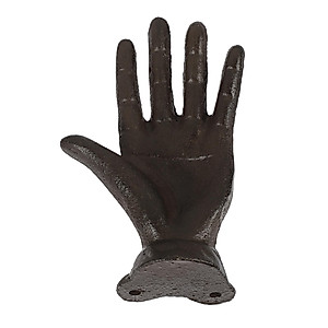 MAGICLULU Palm Cast Iron Hook Vintage Style Wall Hooks Multipurpose Hooks Wall Mounted Iron Hook Clothes Hanger Clothes Hooks Hanging Hook Door Coat Hook Office Coat Hook Wall-Mounted Hook