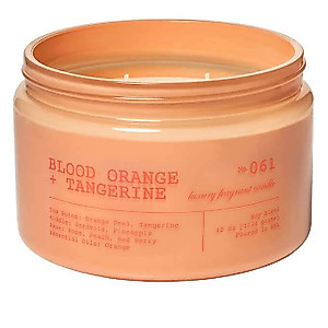 Bellevue Luxury Candles| 4 Wick | 40 Ounce | Soy Blend with Pure Essential Oils | Lid Included (Blood Orange & Tangerine)