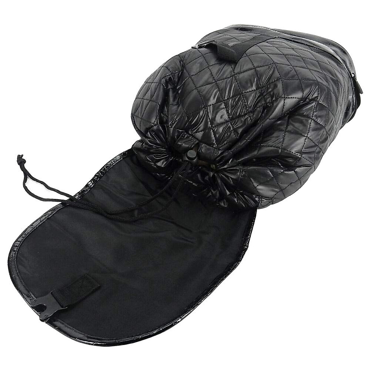 Closeout Services Corp. Bella Mia Uptown Day Pack - Stylish Black Quilted Body with Comfortable Backpack Straps, Perfect for Everyday Adventures and Chic Urban Exploration