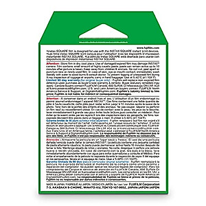 Fujifilm Instax Square Twin Pack Film - 20 Exposures