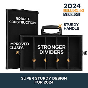 Game Card Storage Case (BBB/MTG Edition) | Suitable for Magic The Gathering, Yugioh, and Other TCG Etc (Game Not Included) | Includes 8 Dividers | Fits up to 2500 Loose Unsleeved Cards
