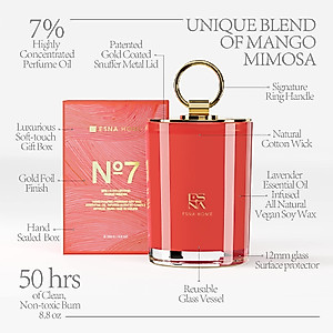 ESNA HOME Luxury Highly Scented Soy Candle | Natural Lavender Essential Oils Aromatherapy Candles for Relaxation | Unique Gifts for Women | Living Room Decor | 8.8oz 50 Hours Long Lasting Clean Burn