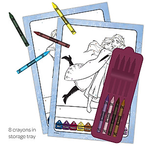 Disney Frozen 2 Elsa 32-Page Color by Number Activity Book with 8 Crayons 45824 Bendon