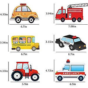 Transportation Party Hanging Swirl Decorations - 30Ct Cars Theme Happy Birthday Banner Garland for Transportation Themed Birthday Baby Shower Party Supplies