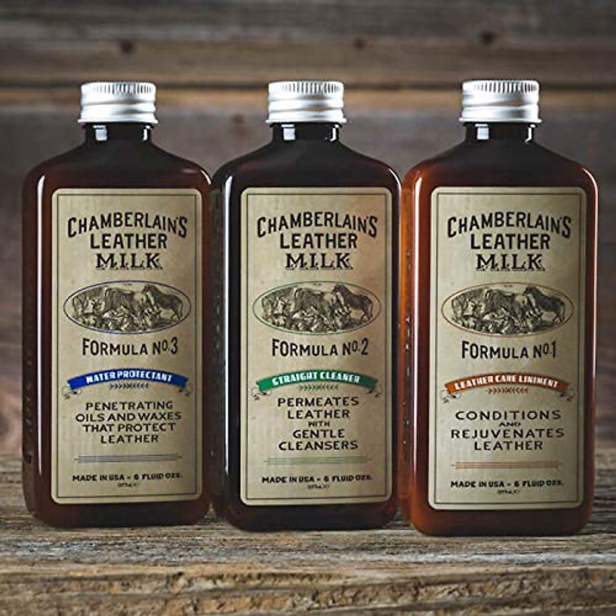 Leather Milk Leather Restoration Kit. Leather Cleaner, Conditioner, and Water Protector - No. 1-3 Leather Care Kit - All Natural, Non-Toxic. 2 Sizes. Made in The USA. Includes 3 Restoration Pads!