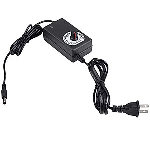 AC to DC Converter 110V-240V AC to DC 3-12V 2A Power Adapter Supply-Adjustable for Motor Speed Controller 110-240V