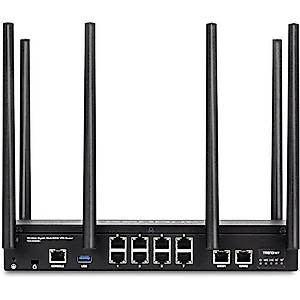 TRENDnet AC3000 Tri-Band Wireless Gigabit Dual-WAN VPN SMB Router, MU-MIMO, Wave 2,Internet Router, Whole Office-Home Wifi, Pre-Encrypted Wireless, QoS,Inter-VLAN Routing, Black, TEW-829DRU