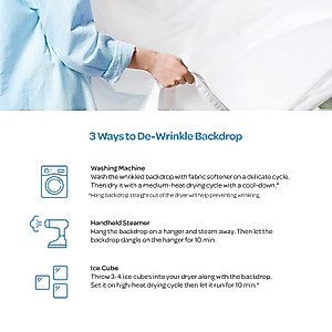 LimoStudio 10' x 20' (W x H) Pure White Backdrop Background Screen, Higher Density A+ Premium Grade 150 GSM Synthetic Material Fabric, Solid Seamless Muslin for Professional Photo Studio, AGG3251