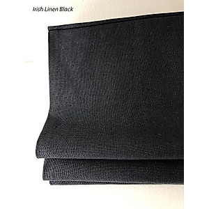 Linen Roman Shade, Irish Linen Shade, Cordless Mechanism, Custom Made Linen Roman Shade, Relaxed Roman Shade, Window Treatment