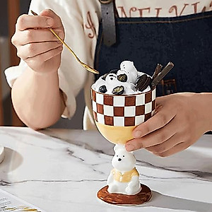 KALWEL,Dessert Cups,Trifle Bowl,Ice Cream Bowls,Footed Bowl,Dessert Shooter Cups,Mini Dessert Cup,Vasitos Para Postres,Sundae Snack Cup With Foot For Farmhouse Holiday Parties