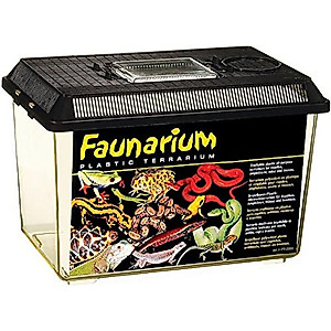 Exo Terra Faunarium, Plastic Reptile Terrarium, Medium, PT2260