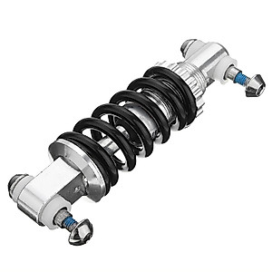 VLUOO Mountain Bike Rear Shocks Strong and Durable Bicycle Rear Suspension Shock, Rear Bike Shock Absorber with Two Screws for Outdoor Cycling, Shock Absorber 125mm