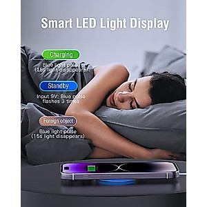 2 Pack Fast 15W Wireless Charger for iPhone and AirPods - Magnetic Apple MagSafe Compatible Charging Pad and 5ft Dual Port Cable