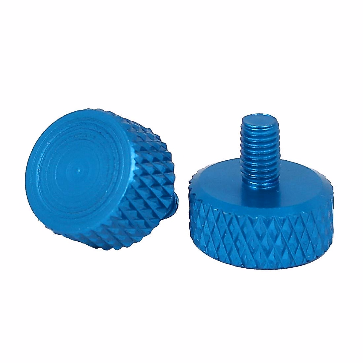 New Lon0167 Computer PC Featured Graphics Card Flat reliable efficacy Head Knurled Thumb Screws Sky Blue M3.5x6mm 4pcs(id:7a4 0c 65 55d)