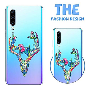 Suhctup Case Compatible with Huawei Nova 2 Plus Transparent, Protective Case Silicone Gel TPU Bumper Fashion Drawings Protective Skin Ultra Inches Anti Shock Case for Huawei Nova 2 Plus (8)