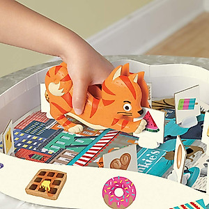 Educational Insights Frankie's Food Truck Fiasco Game, Shape Matching Award-Winning Board Game for Preschoolers & Toddlers, For 2-4 Players, Fun Family Game for Kids Ages 4+