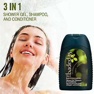 Badedas Revitalising Shower Gel, Shampoo & Conditioner 200ml (PACK OF 6)