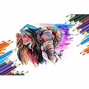 Art Magic Watercolor Pencils, Set of 48 Professional Colored Pencils for Adult and Teens, Premium Art Supplies for Coloring, Blending and Layering