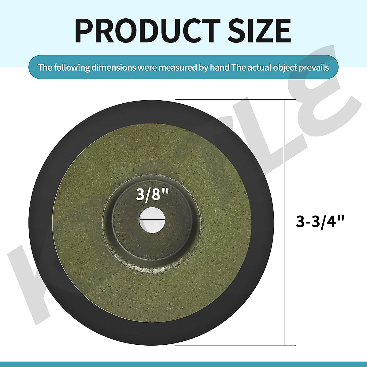 GW-2111 Horse Tiller Reverse Disc (3 3/4") - by KINTLE - Compatible with Troybilt Horse Tillers Dp Models Built Since 1989, Replaces GW-1919, 756-04171