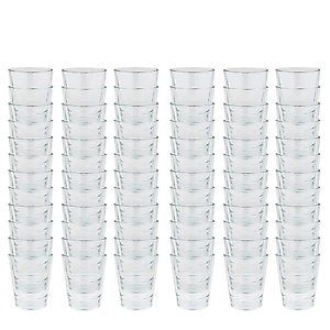 Rockin 72 Pack Clear Shot Glasses Heavy Base 1.5 Ounces Bulk Sets, All-Purpose Shot Glass Set for Whiskey, Tequila Round Shots - Restaurants, Café, Inn, Hotels, Bars Shot Glass(72)