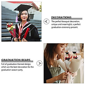 TOYANDONA 10pcs Mini Graduation Bears, 4. 7 inch Plush Graduation Bear Stuffed Animal for Graduation Gift