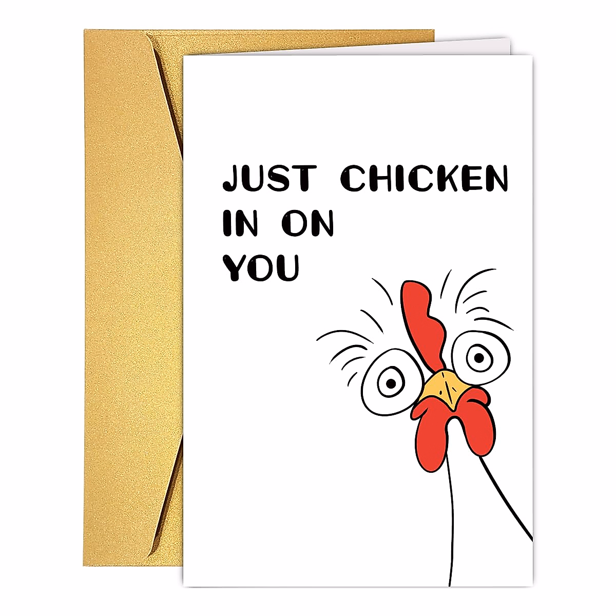COLINHELIN Funny Thinking of You Card for Women Men, Concern for Neighbors Card, Humor Miss You Gift for Husband Wife Boyfriend Girlfriend, Encouragement Card, Hilarious Get Well Card