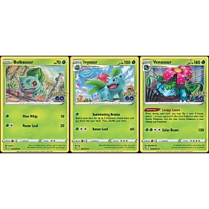 Venusaur 003/078 - Pokemon Go - Foil - Evolution Card Lot - Ivysaur Bulbasaur