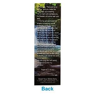 Psalm 91 - The Lord is My Refuge | Pack of 50 | Bookmarks about protection for first responders, policemen, firefighters, EMS paramedics, military, national guard