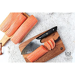 Dalstrong Guardian Chef Knife - 8 inch - Shogun Series ELITE - Ergonomic Design - Limits Fatigue - Japanese AUS-10V Super Steel Kitchen Knife - G10 Handle - w/Sheath