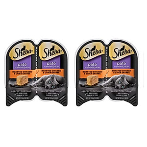 Sheba Cat Food Pate Variety Pack | (24 Servings | 12 Pack | 6 Flavors) Turkey, Beef, Chicken, Liver, Salmon, White Fish, Tuna with LarasBundle Catnip Toys