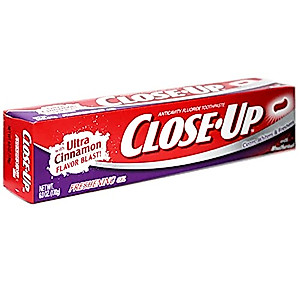 Close-Up Toothpaste, Refreshing Red Gel, Anticavity Fluoride, Cinnamon, 6 Ounce (Pack of 6)