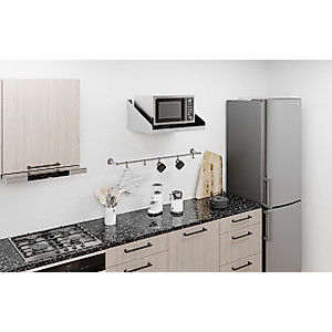 AmGood Stainless Steel Microwave Shelf | NSF Certified | Appliance Shelf | Heavy Duty | Commercial Grade | Wall Mount | Silver (24" Length x 18" Width)