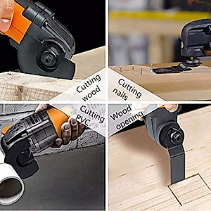 66pcs Oscillating Tool Blades, Oscillating Multitool Saw Blades Accessories Kit for Fein Multimaster, Bosch, Makita, Milwaukee, Rockwell, Ryobi, Craftsman, Ridgid