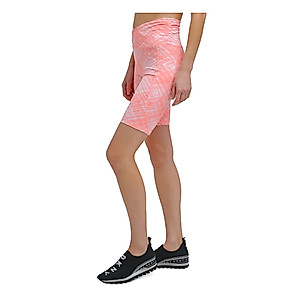 DKNY Sport Women's Shibori Bike Shorts (Atomic Shibori, Small)