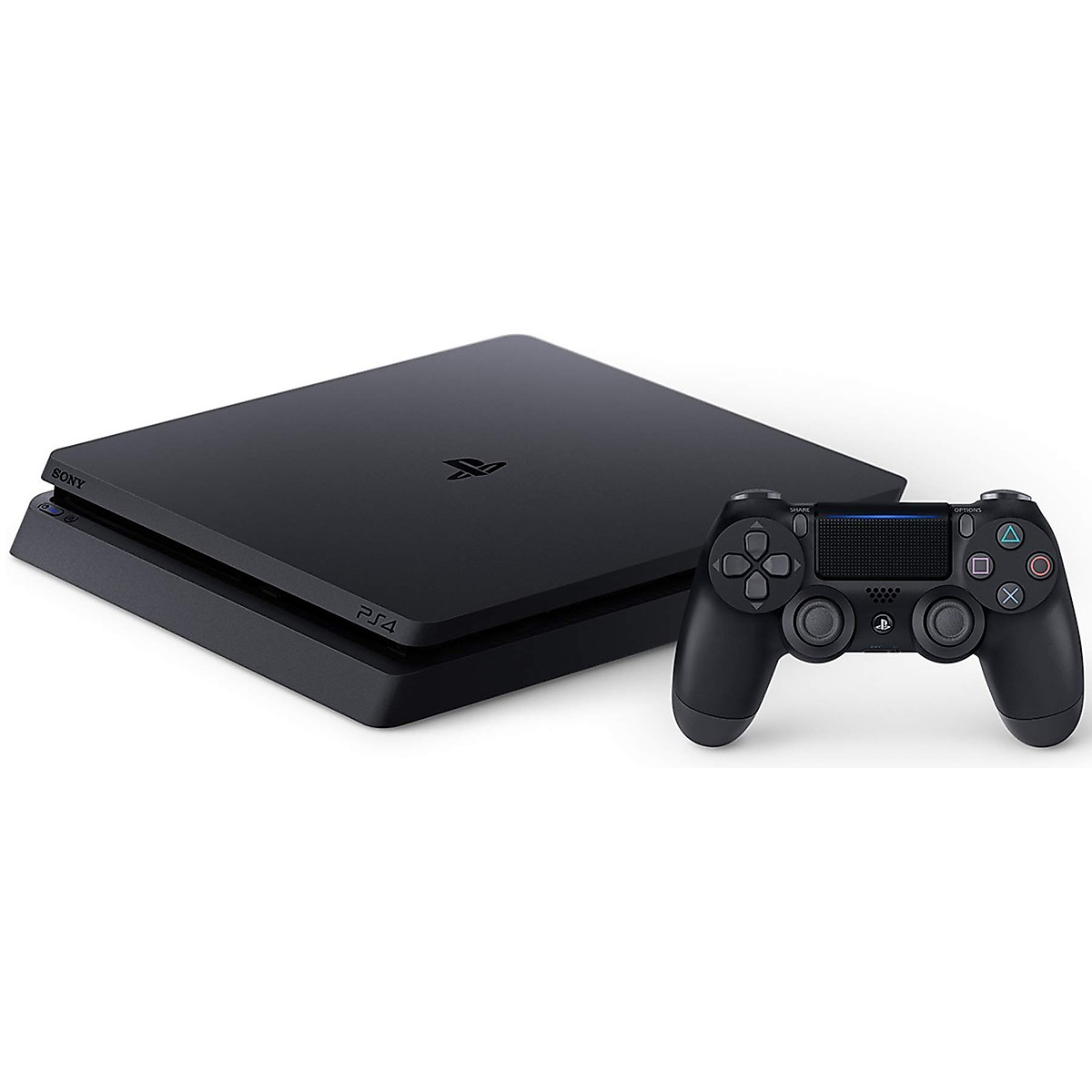 Playstation 4 Slim 2TB SSD Console with Dualshock 4 Wireless Controller Bundle Enhanced with Fast Solid State Drive (Renewed)