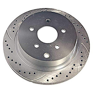 LNMTLZHHM Compatible with Rear Drilled Slotted Brake Rotor Pair PR41350DSZPR