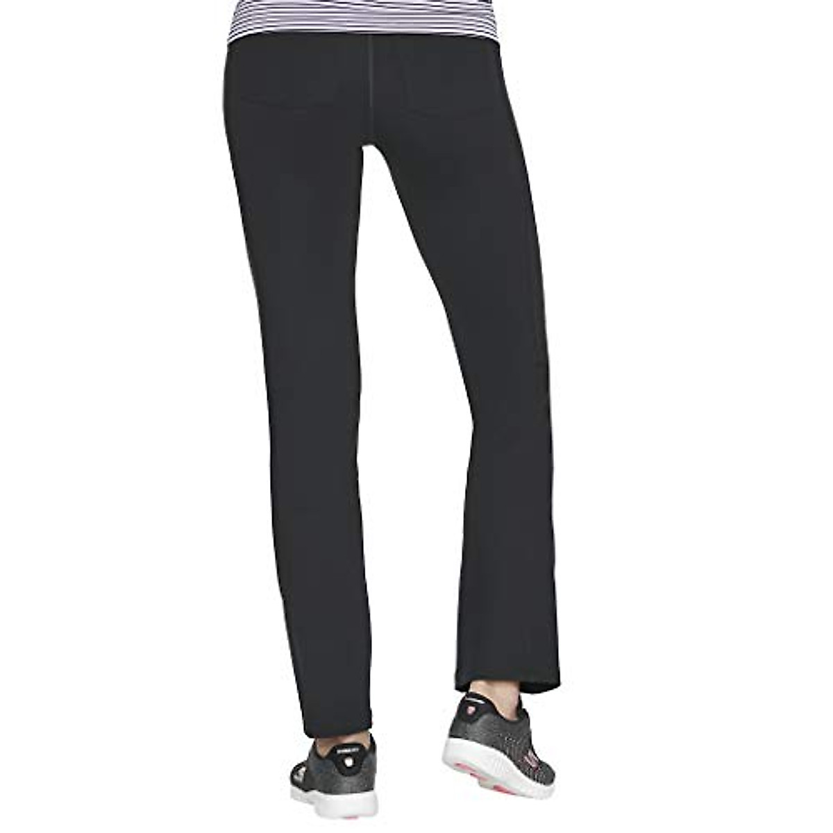 Skechers Women's Go Walk Pant Straight Leg, Bold Black, Medium