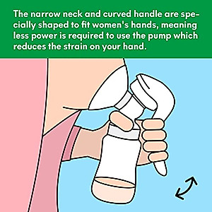 Durceler Manual Breast Pump, Silicone Hand Pump for Breastfeeding, Small Portable Manual Breast Milk Catcher, Baby Feeding Pumps & Accessories, White, Mothers Day Gifts, Travel Portable Breast Pump