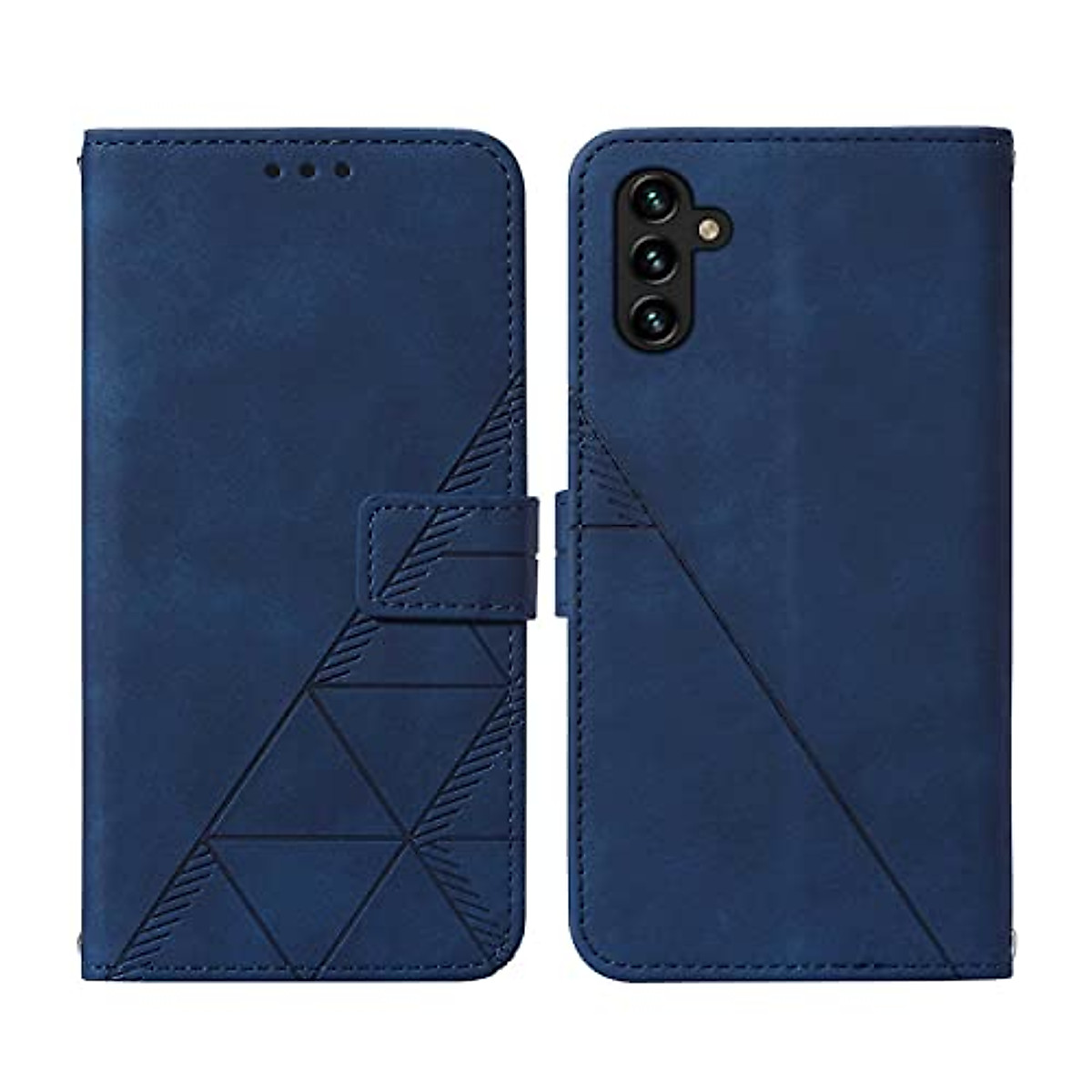 Moment Dextrad for Galaxy A14 5G Case,A14 5G Case Wallet,[Kickstand][Wrist Strap][Card Holder Slots] TPU Interior Protective,PU Leather Folio Flip Cover for Galaxy A14 5G 2023 (Blue)