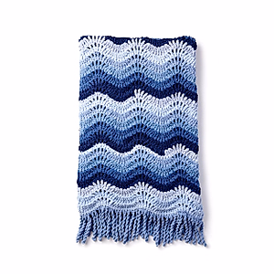 Bernat Blanket Yarn, Navy Ombre