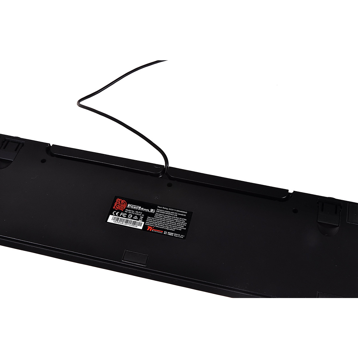 Tt eSPORTS Thermaltake Tt e Sports Poseidon Z Blue Switches with 4-Level Brightness Blue LED Mechanical Gaming Keyboard KB-PIZ-KLBLUS-06